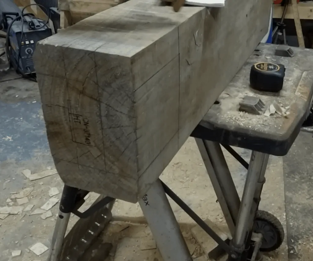 How to Cut a Timber Frame Mortise & Tenon - Part 1 - Modern Survivalists